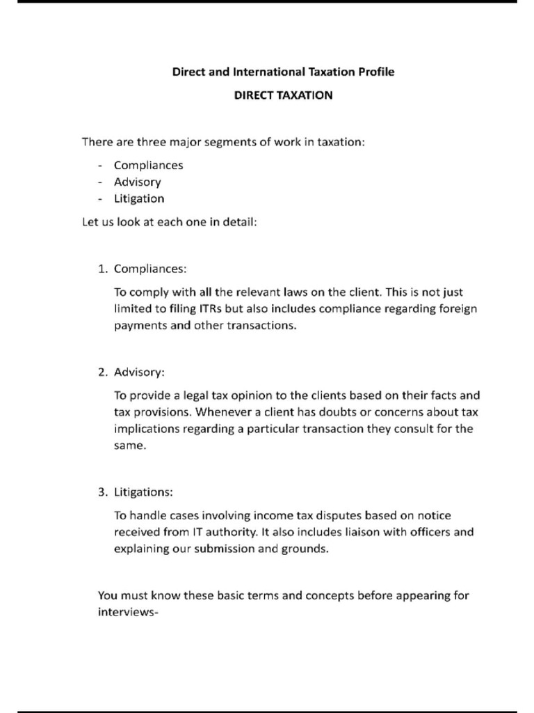 DT Interview Questions | PDF