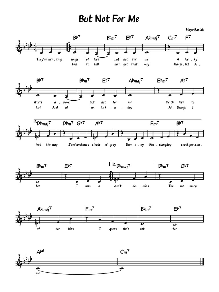 But Not For Me | PDF