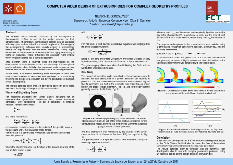 Computer Aided Design of Extrusion Dies For Complex Geometry Profiles ...