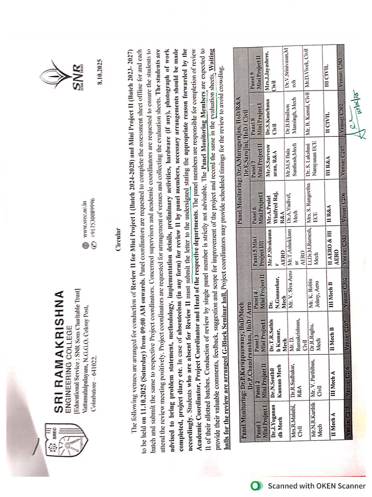 II and III Rd Year Project Review Panel Members (1) | PDF