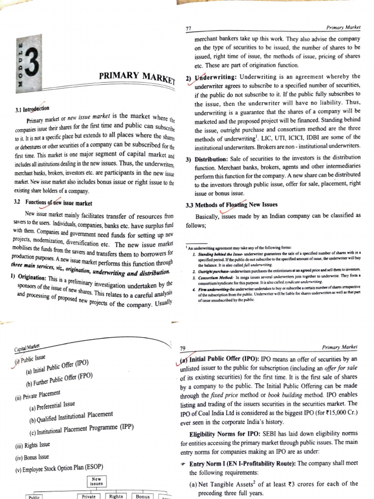 cap mkt 3rd mod | PDF | Underwriting | Securities (Finance)