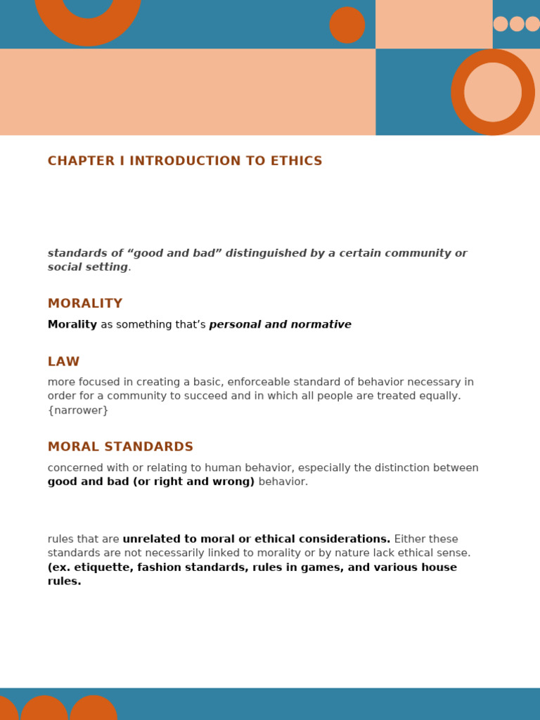 LESSON 1-6 Ethics Reviewer | PDF | Altruism | Morality