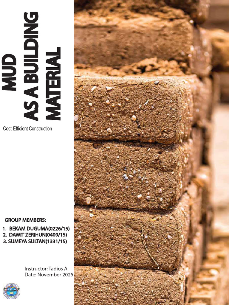 Mud as a Sustainable Building Material | PDF | Mud | Concrete