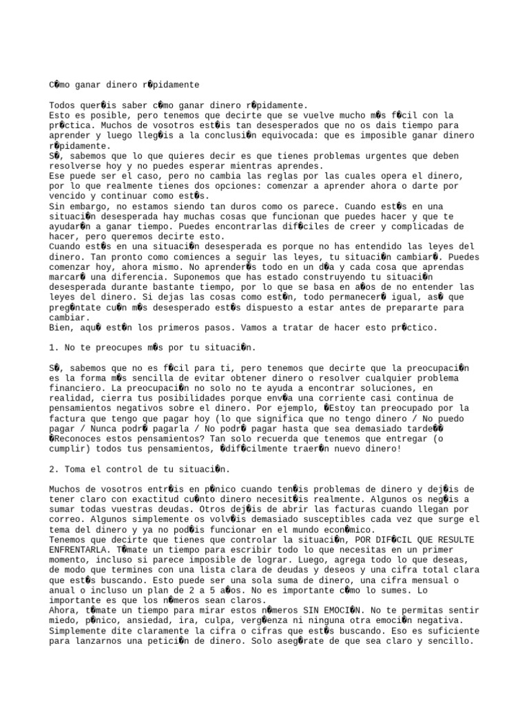 120 - La Abundancia (Cap.11 Por Sarah Mccrum) | PDF | Dinero