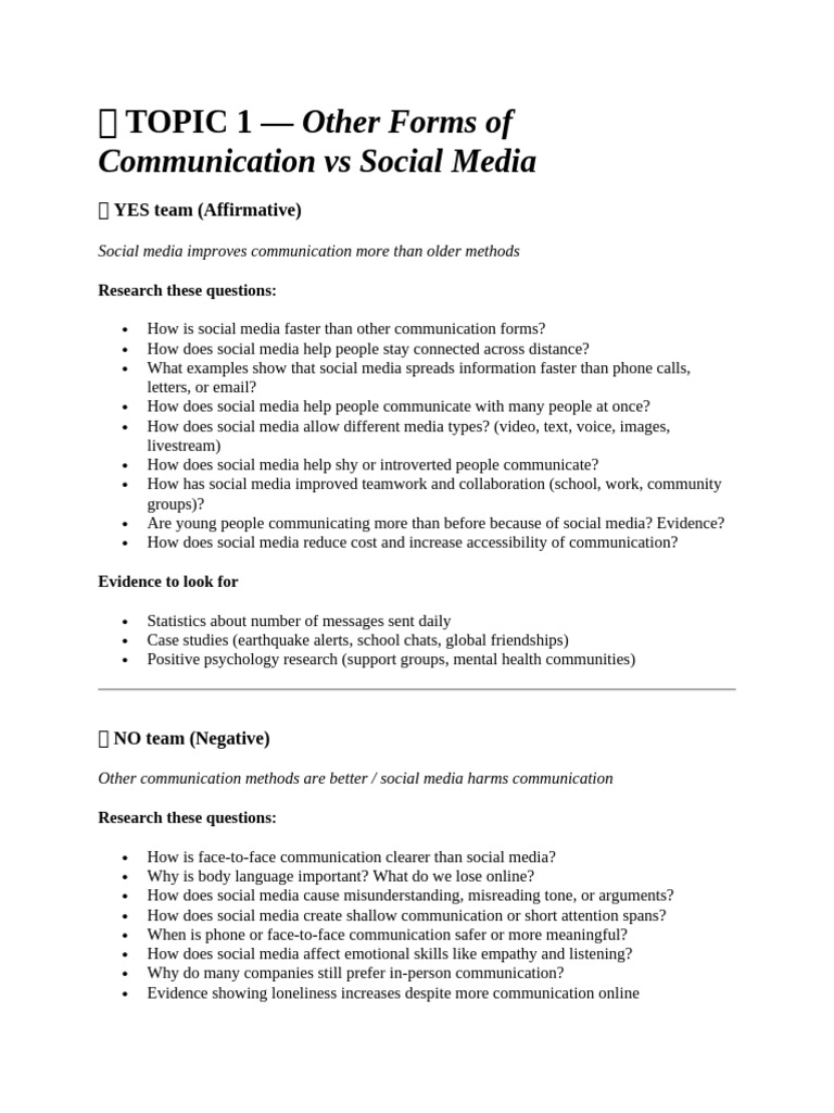 Debate | PDF | Social Media | Popular Culture & Media Studies