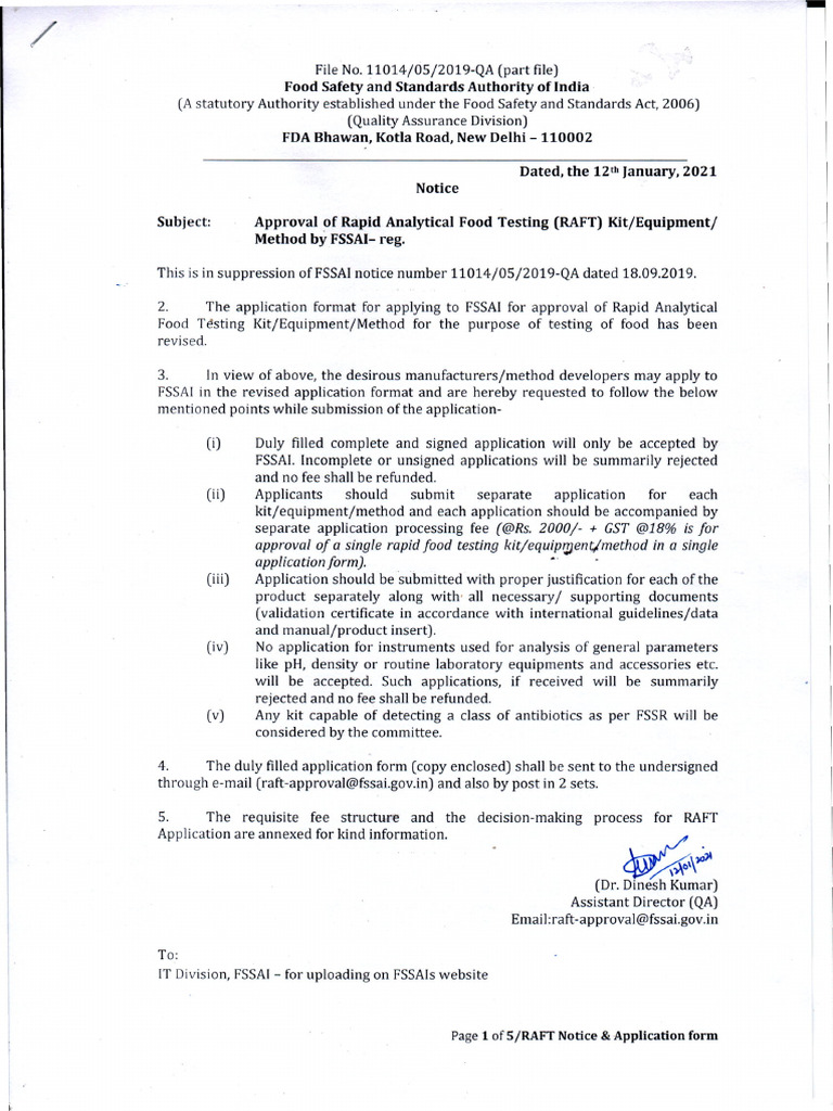 5fffda067f052notice RAFT Application Form 14-01-2021 | PDF | Detection ...