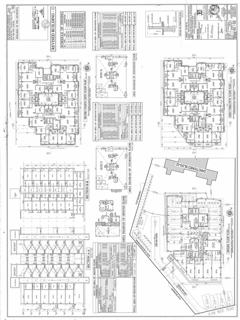 Building 1 Sanction Plan Revised | PDF