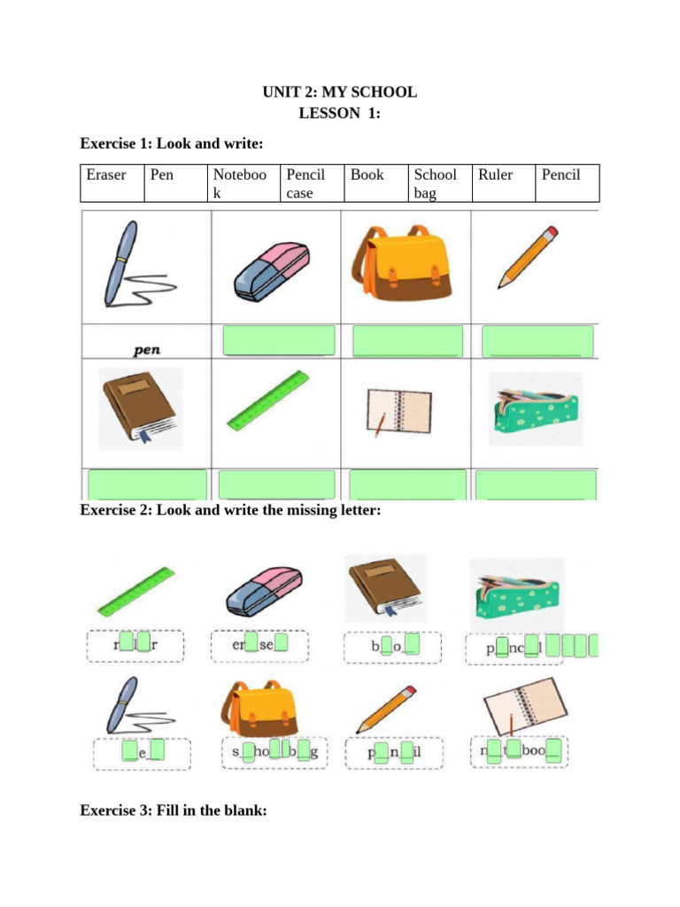 Unit 2 - Lesson 1 | PDF