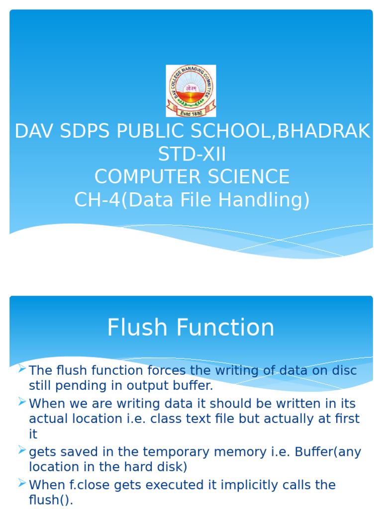 Ppt(File Handling)Part2 | PDF | Computer File | Text File