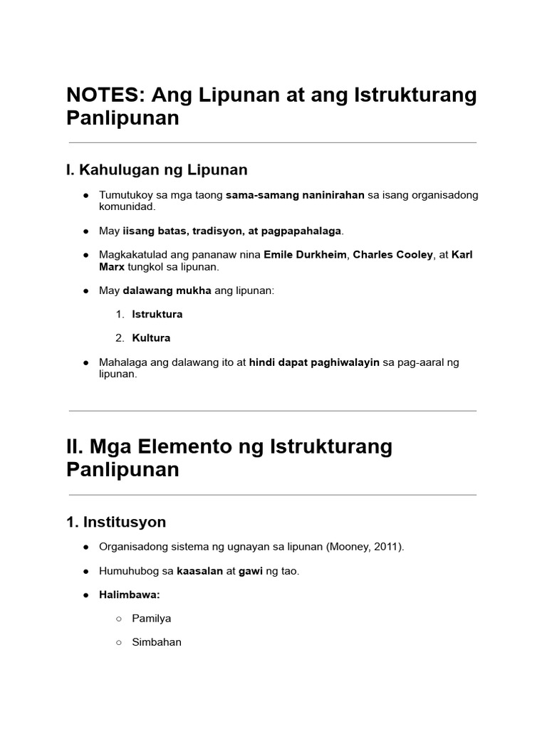 LIPUNAN | PDF