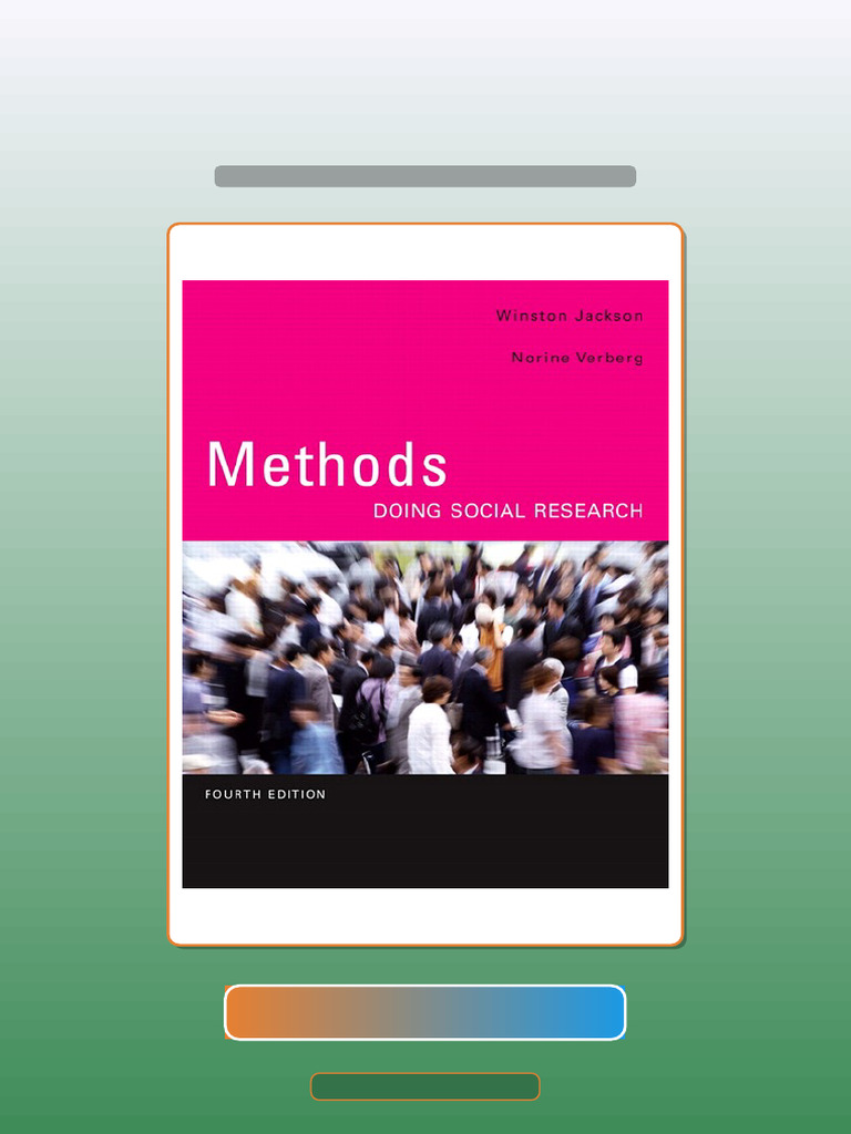 Answers for Methods Doing Social Research 4E 4th Edition Winston ...