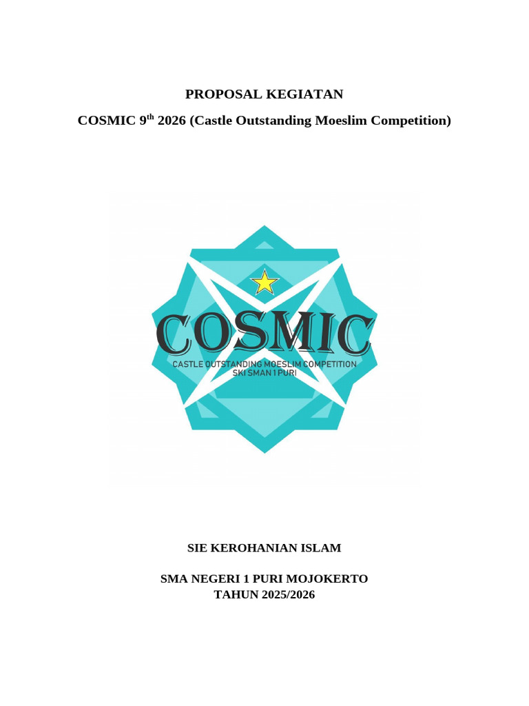 Proposal Cosmic 9.Acc | PDF