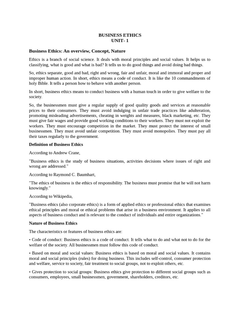 Understanding Business Ethics Essentials | PDF | Business Ethics ...