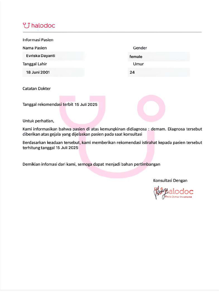 Mc - Evriska Dayanti | PDF