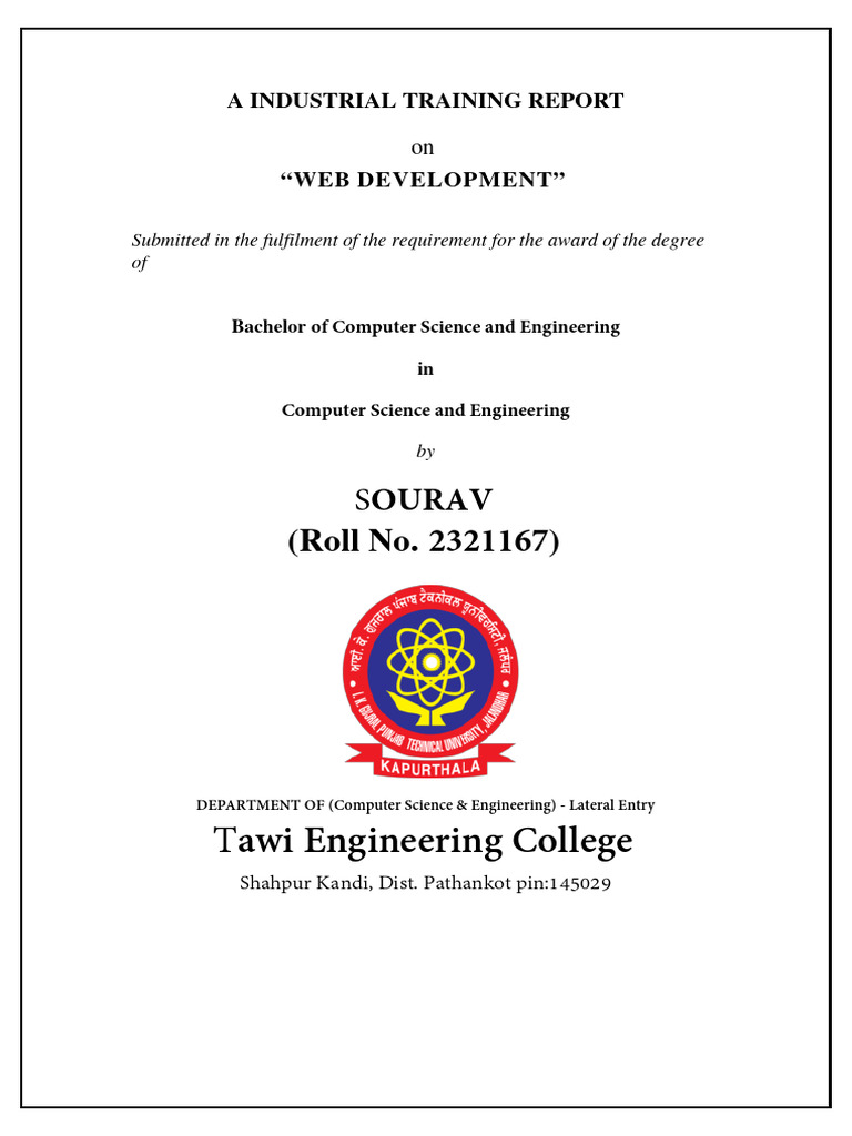 Web Development Report | PDF | Html Element | Html
