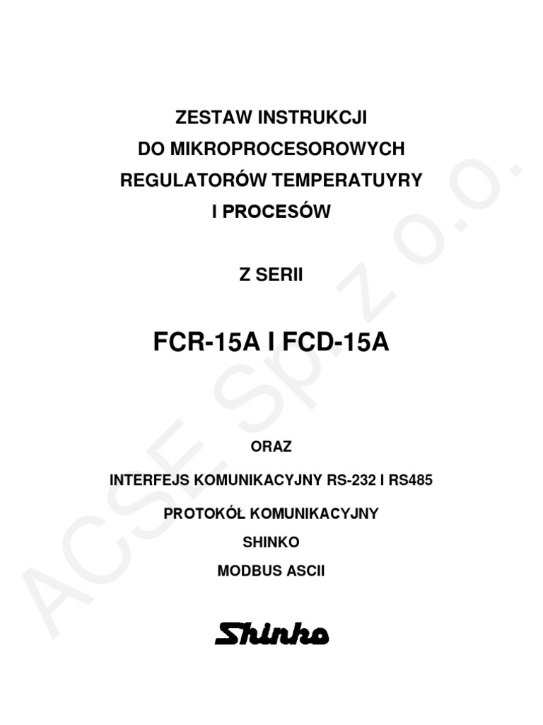 FCD-15A/FCR-15A Controller Manual | PDF | Switch | Fuse (Electrical)