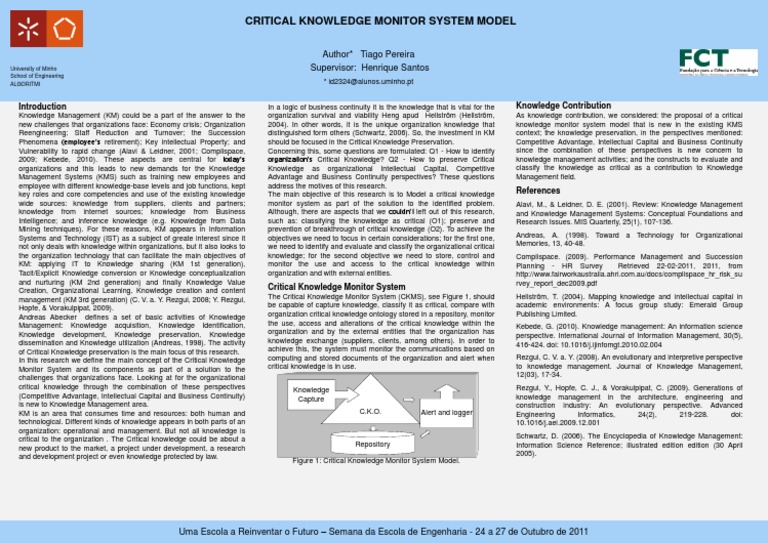 Critical Knowledge Monitor System Model | Download Free PDF | Knowledge ...
