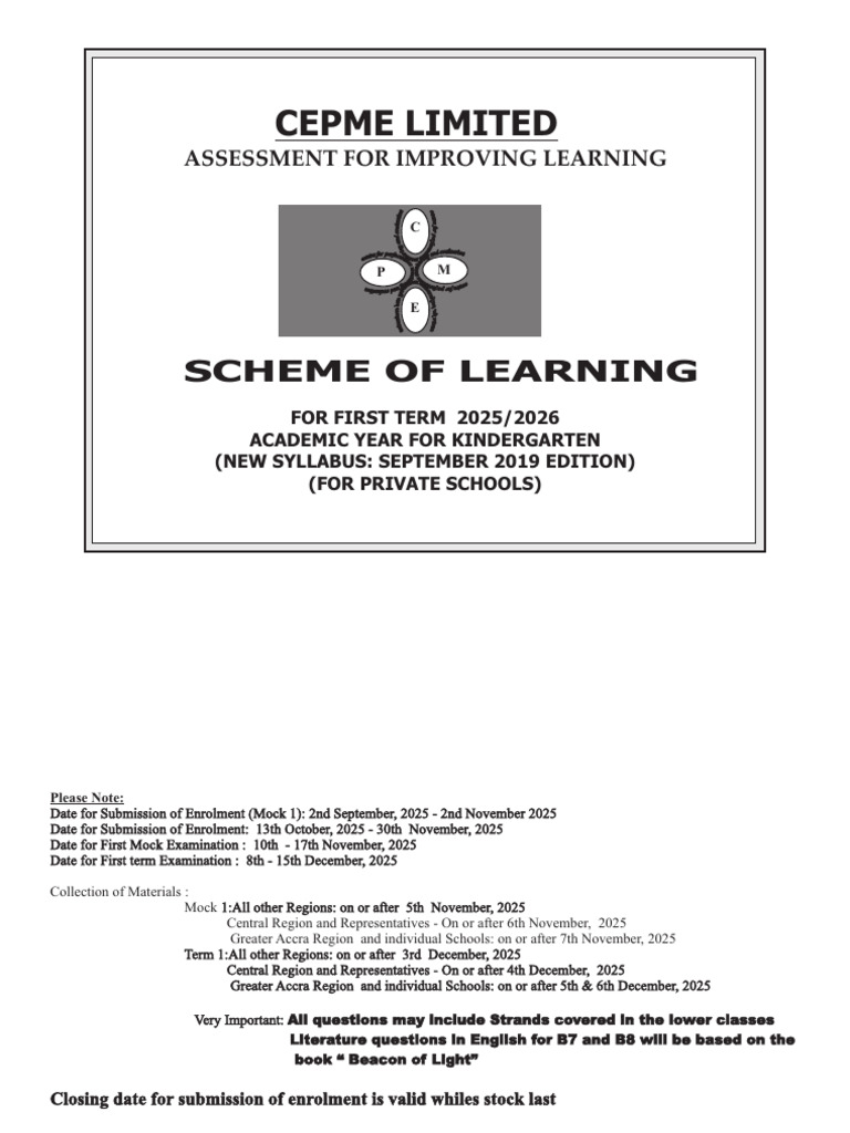 Kindergarten First Term Learning Plan | PDF | Learning | Human ...