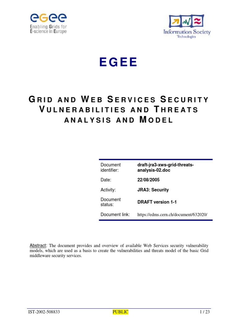 Draft Jra3 Xws Grid Threats Analysis 02 | PDF | Vulnerability ...