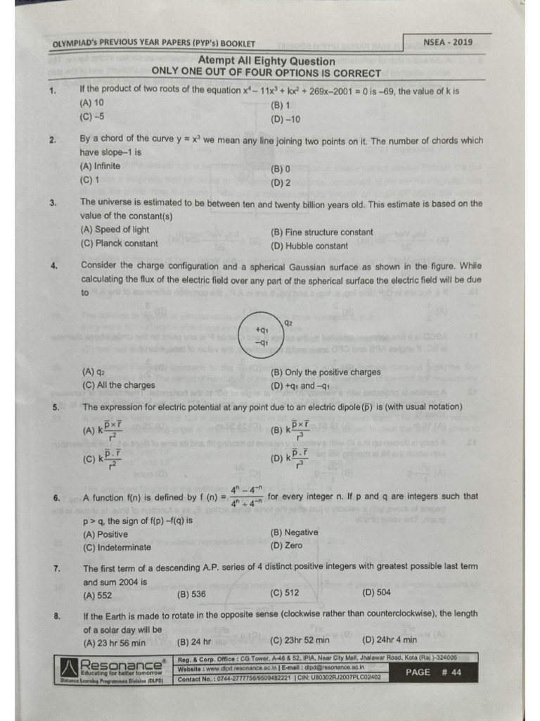 Nsea 2019-20 | PDF