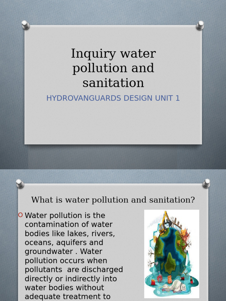 Inquiry Waterpollution and Sanitation | PDF