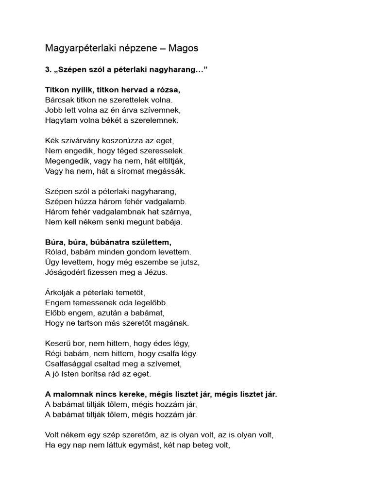 Magos Együttes - Ahol Az Öokör Is Bort Iszik - Magyarpéterlaki Népzene ...