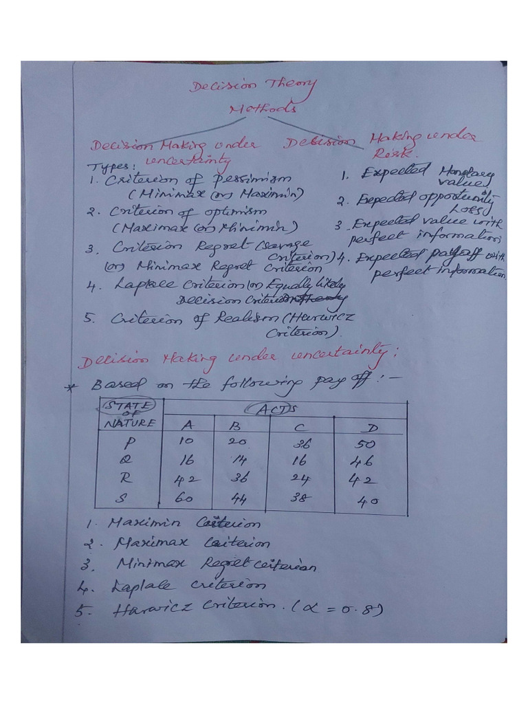 Decision Theory | PDF
