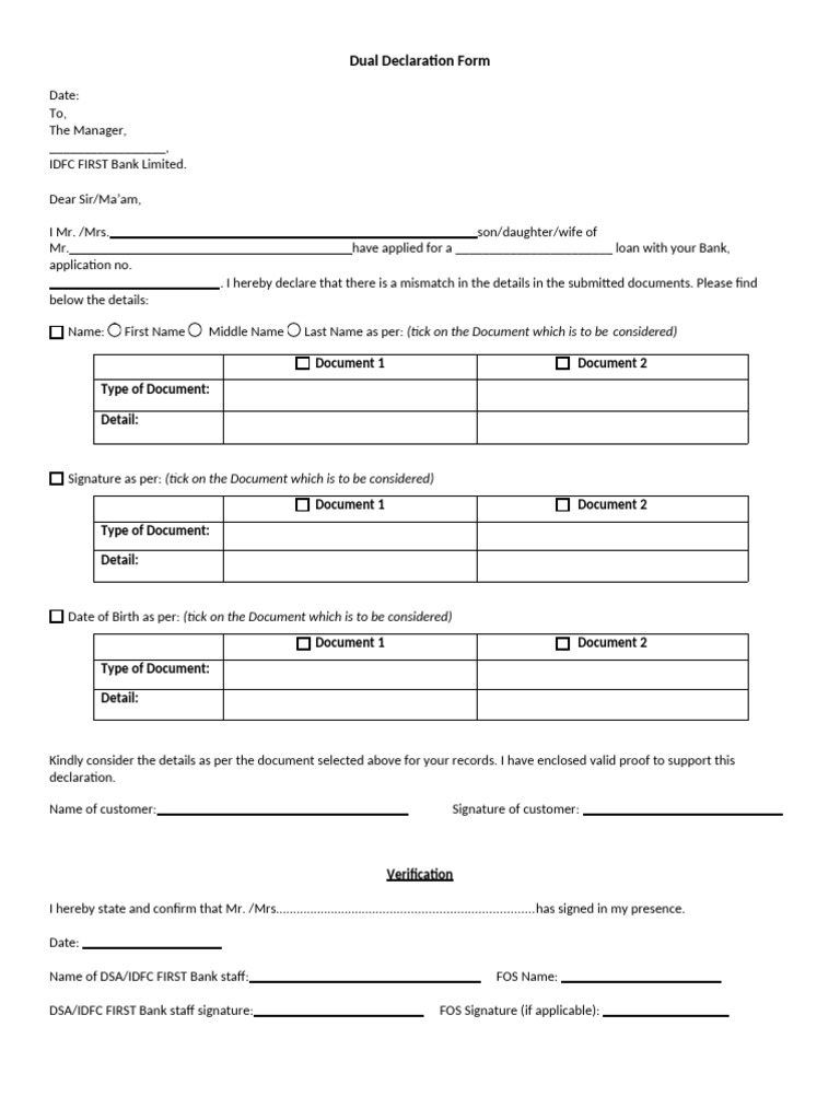 Dual Name_Sign_DOB Declaration Form (2) | PDF