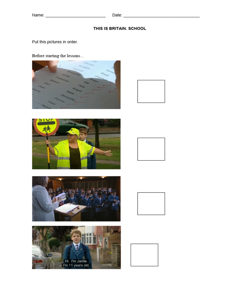 This Is Britain School ACTIVITY | PDF