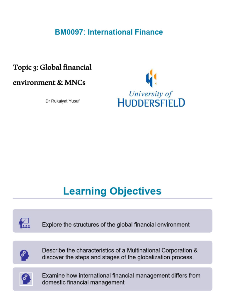 Week 3 Lecture BMA0097 - International Financial System and MNCs | PDF ...