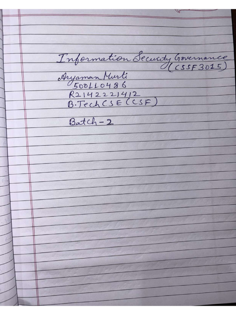 ISG Assignment | PDF