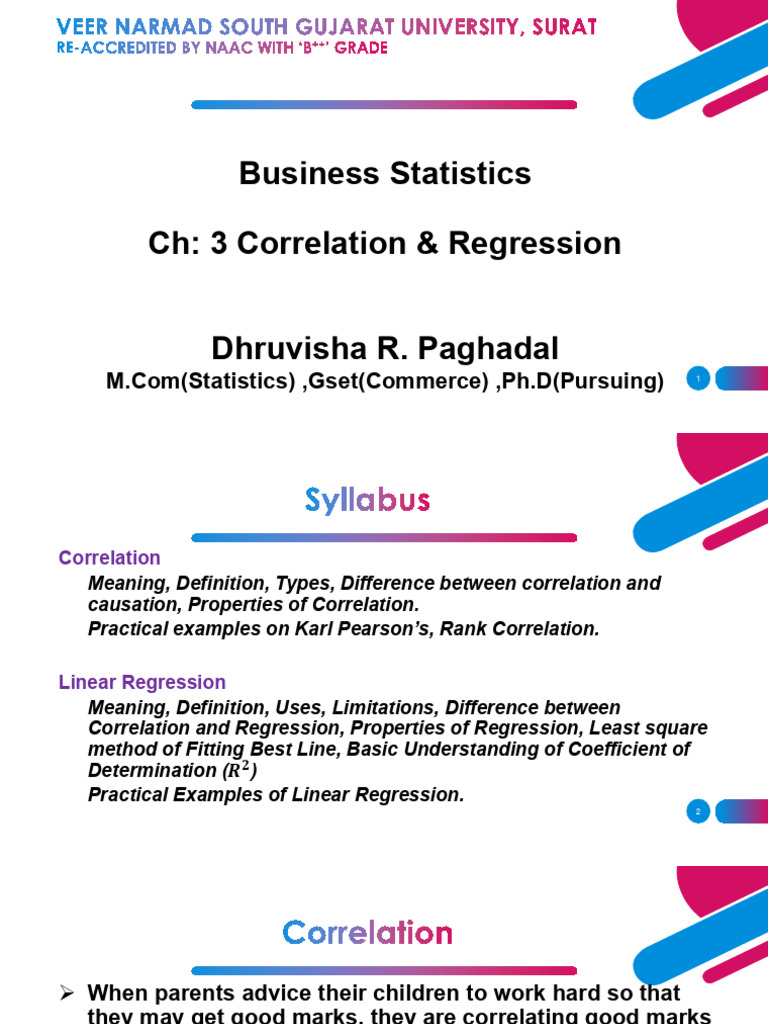 Unit 3 Correlation and Rank Correlation | PDF | Errors And Residuals | Standard Deviation