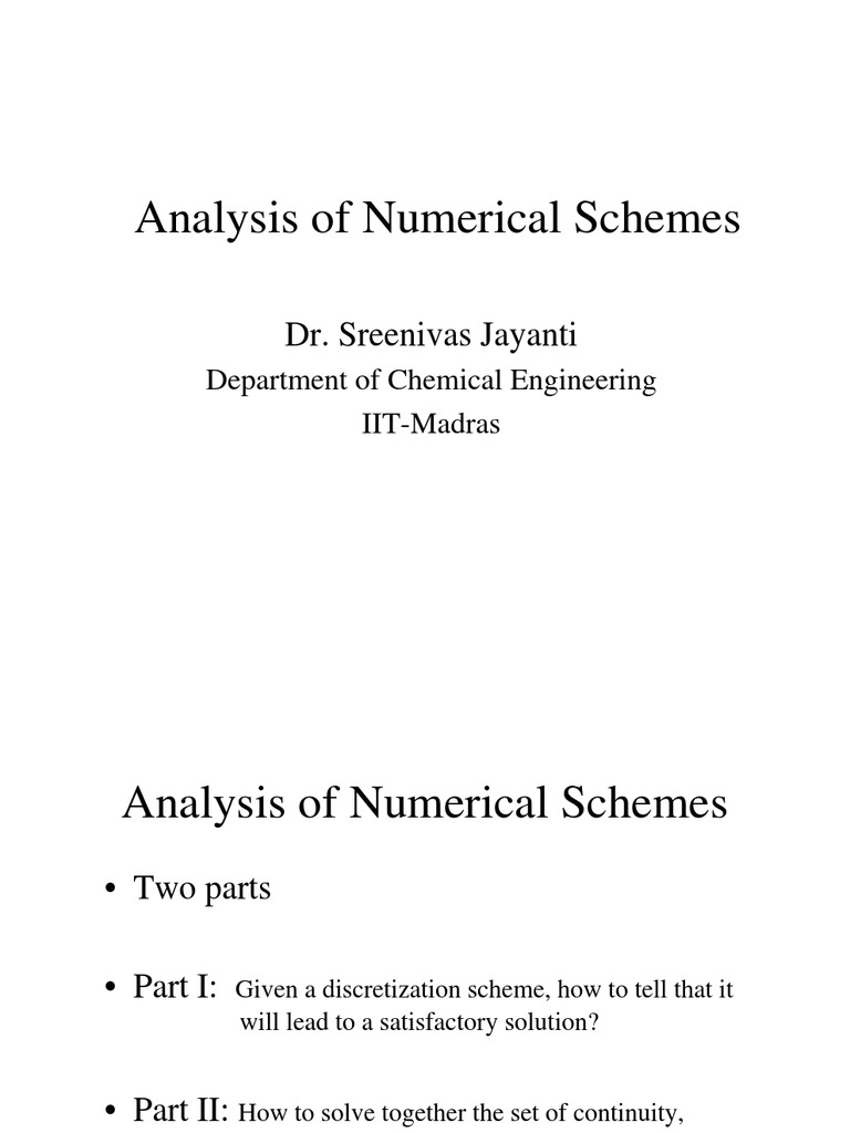 Analysis of Numerical Schemes - IITM | PDF | Numerical Analysis ...