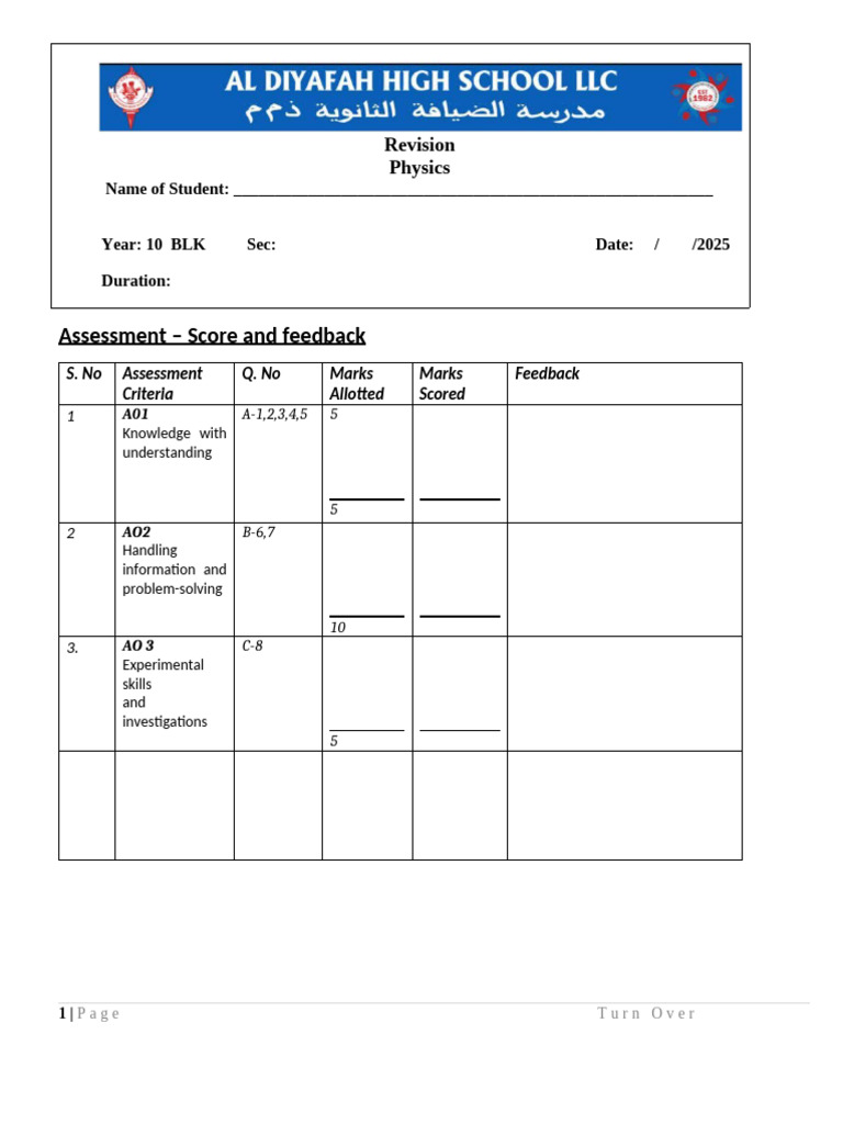 Revision WS - 2 & MS | PDF