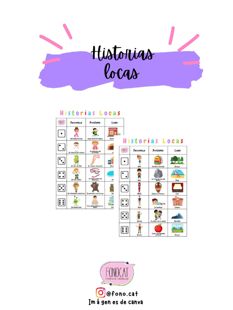 Crea Historias Locas con Dados | PDF