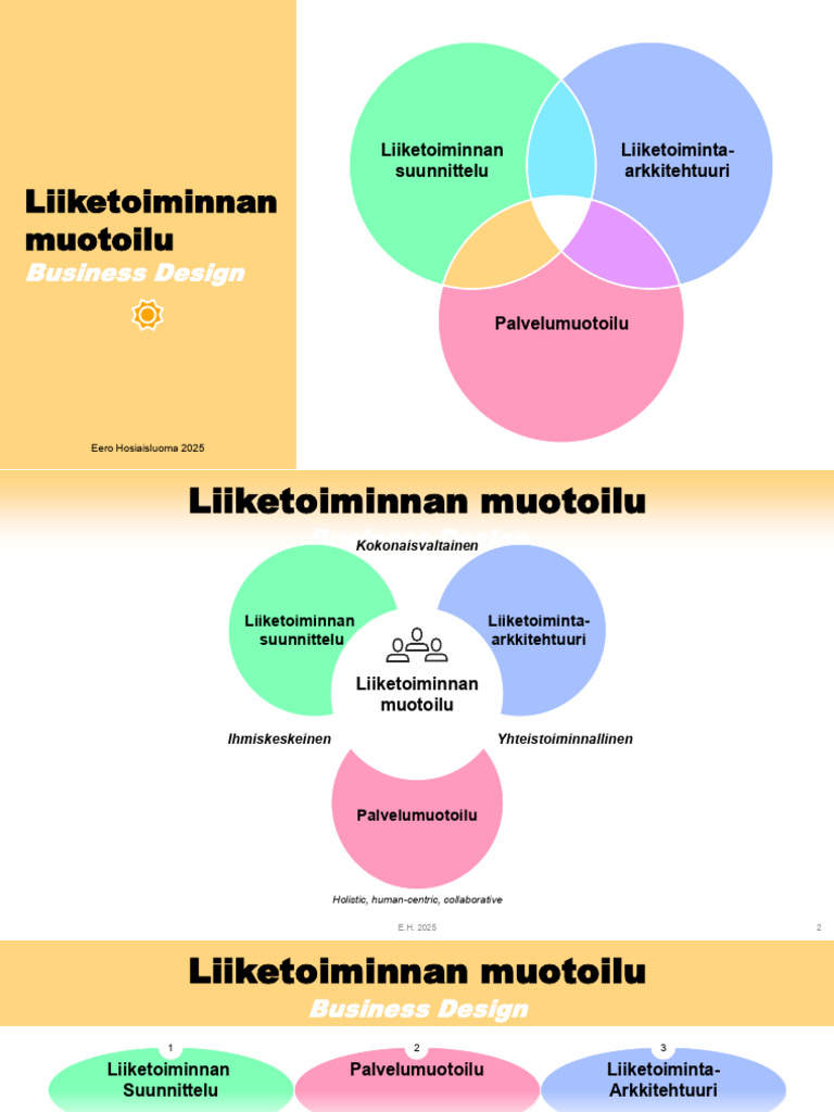 Liiketoiminnan Muotoilu (Business Design) | PDF