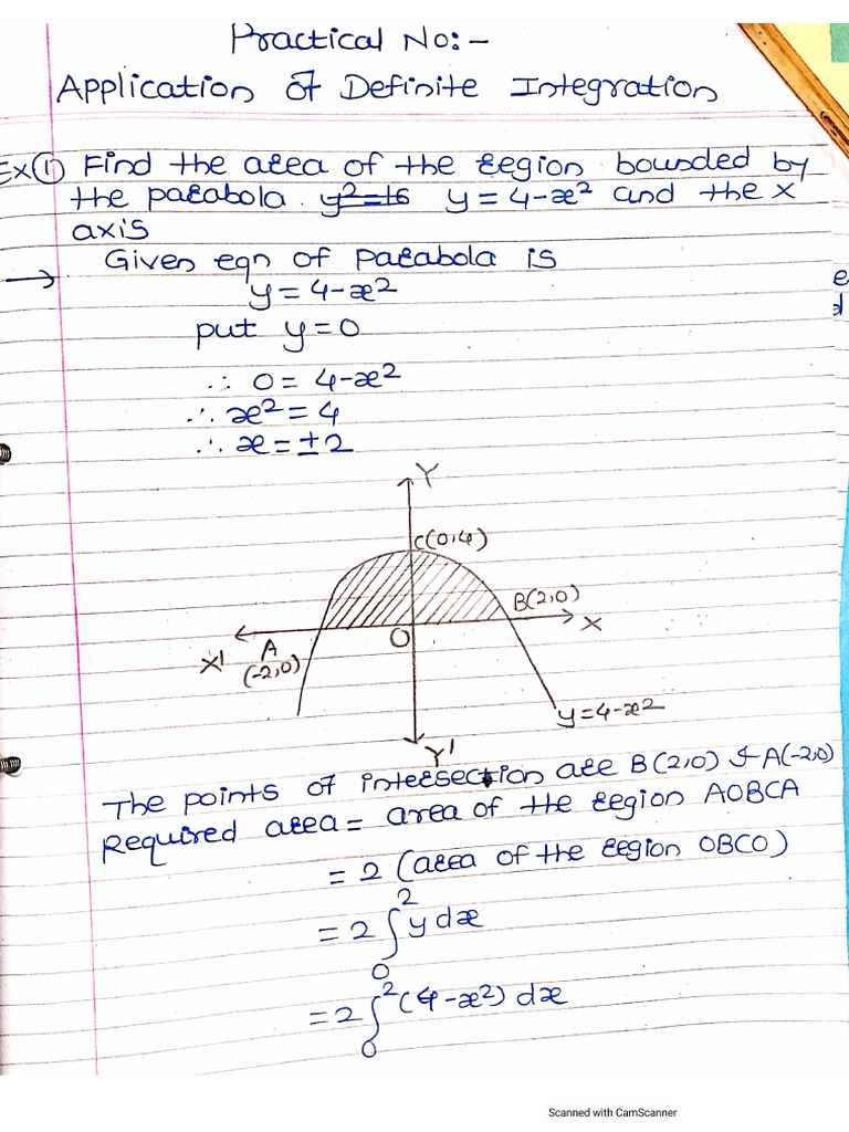 Application of Definite Integration | PDF
