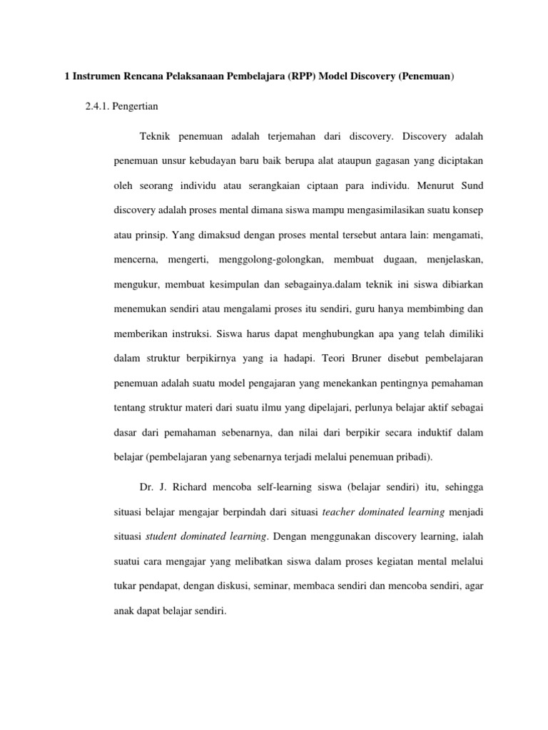 RPP Discovery | PDF