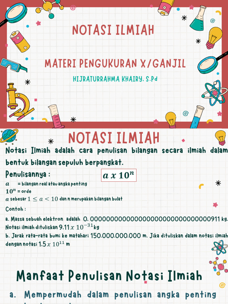 Panduan Notasi Ilmiah dan Pengukuran | PDF