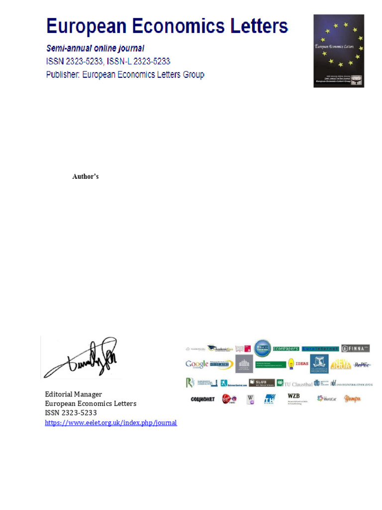 A3 - European Economics Letters | PDF