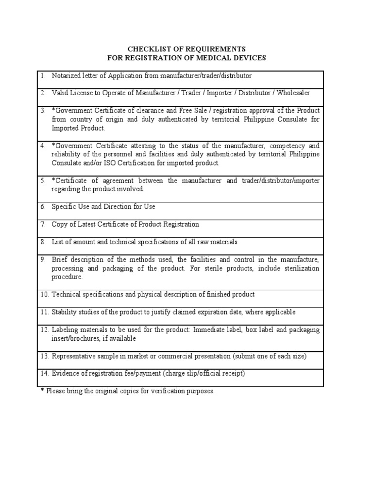 Checklist of Requirements | PDF | Business | Law