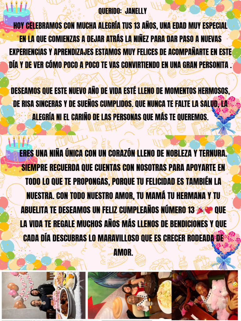 Feliz Cumpleaños Ositos m&t (55) | PDF