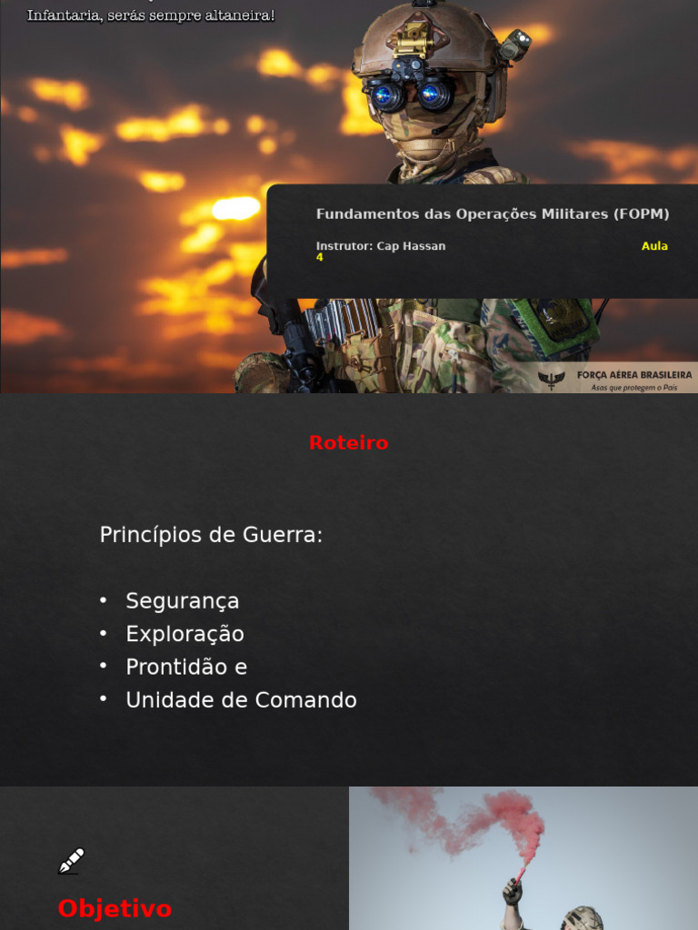 FOPM - Aula 4 (1) | PDF | Ciência militar | Segunda Guerra Mundial