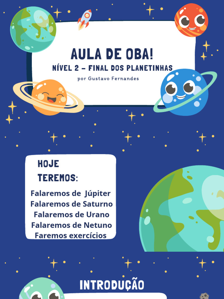 Aula 2 - FUND 1. | PDF | Netuno | Urano