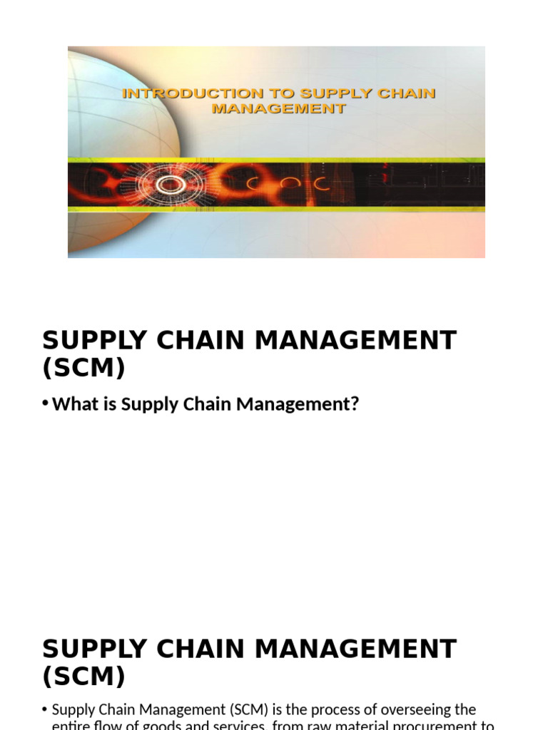 Understanding Supply Chain Management | PDF | Supply Chain Management ...