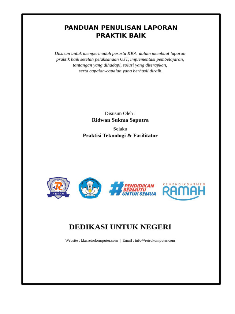 Format Laporan Praktik Baik (1) | PDF