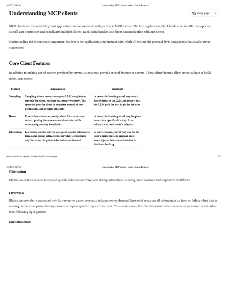 MCP Clients: Features and Functions | PDF | Computer File | Server ...