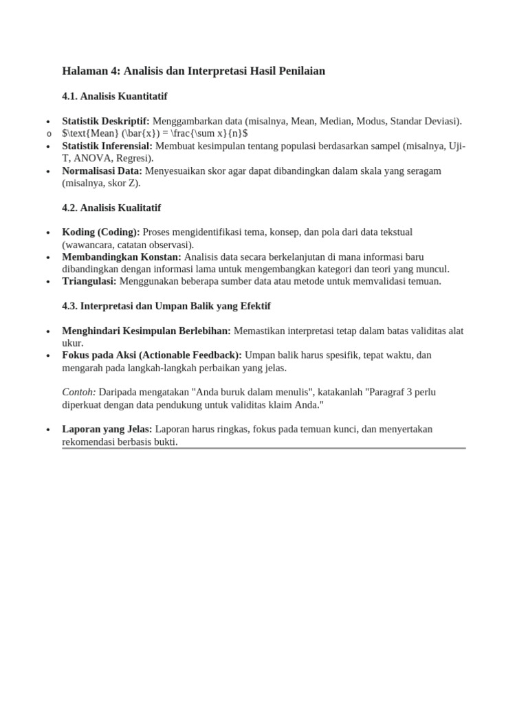 Analisis Dan Interpretasi Hasil Penilaian | PDF