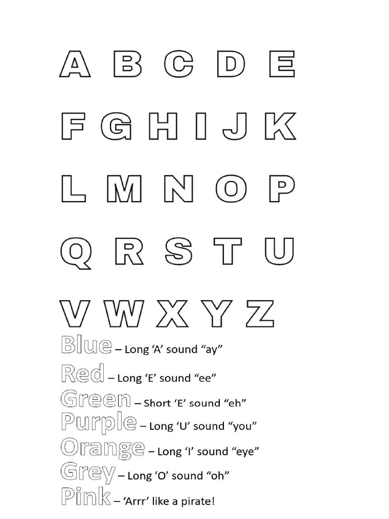 Alphabet Colours | PDF