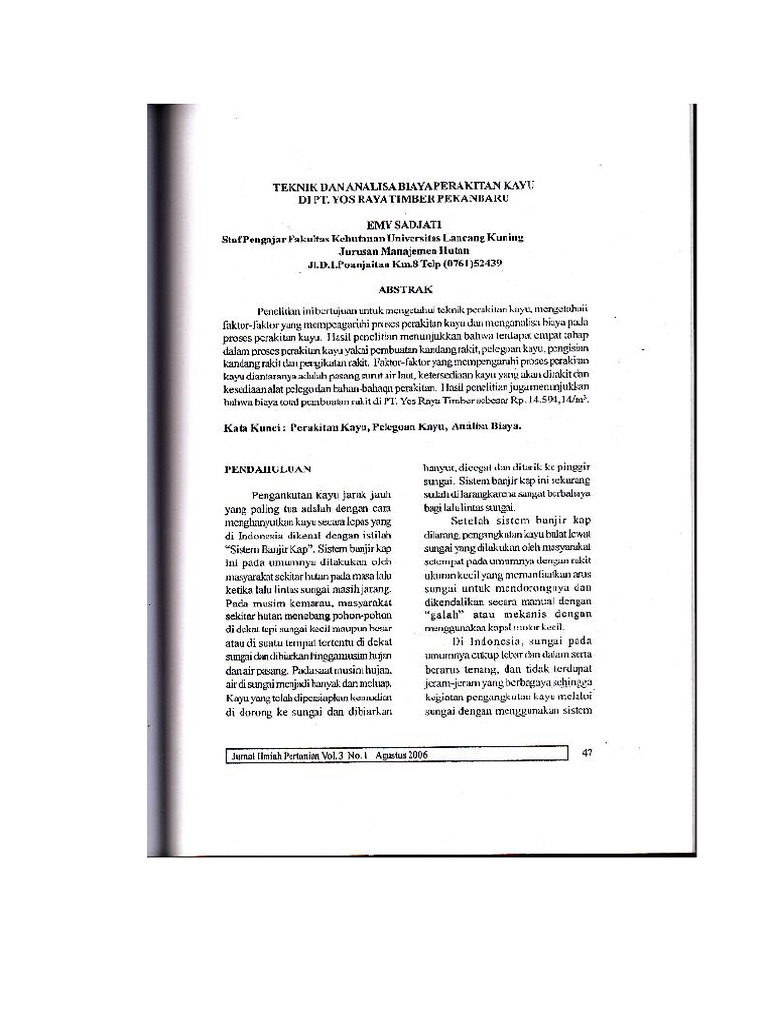 Teknik Dan Analisa Biaya Perakitan Kayu 5d34735e | PDF